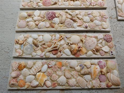 Mosaic Backsplash Etsy Shell Tiles Decorative Tile Mosaic Wall Art