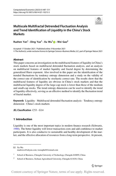 Multiscale Multifractal Detrended Fluctuation Analysis And Trend Identification Of Liquidity In