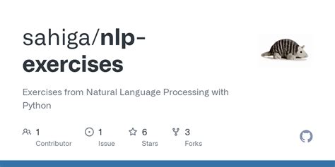 Github Sahiganlp Exercises Exercises From Natural Language Processing With Python