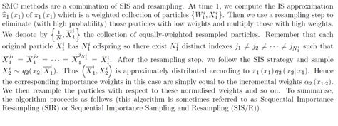 Markov Chain Montecarlo Difference Between Sequential Importance