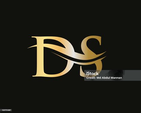 워터 웨이브 Ds 로고 벡터 Swoosh 편지 Ds 로고 디자인 결혼 의식에 대한 스톡 벡터 아트 및 기타 이미지 결혼 의식 결혼식 하객 경제 Istock