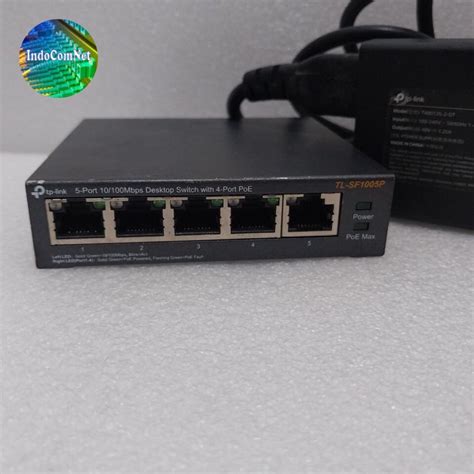 Jual TP Link TL SF1005P TPLink 5 Port 10 100Mbps Switch Hub With 4 Port PoE Shopee Indonesia