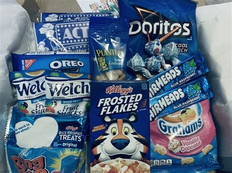 Out Of The Blue Snack Box Care Package Color Themed T Box Care