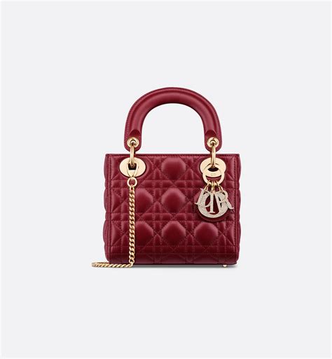 Mini Lady Dior Bag Lilac Cannage Lambskin Dior