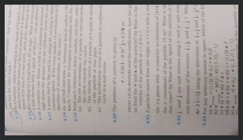 Cycle Is A Null Vector Cycle Is A Null Vector 4 20 The Position Of A Part
