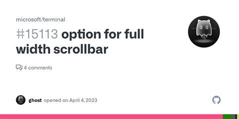 Option For Full Width Scrollbar Issue Microsoft Terminal GitHub