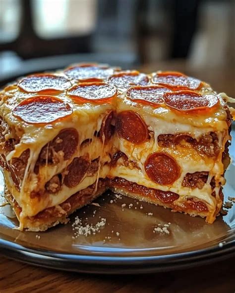 Pepperoni Pizza Layer Cake The Ultimate Party Dish Savory Splash