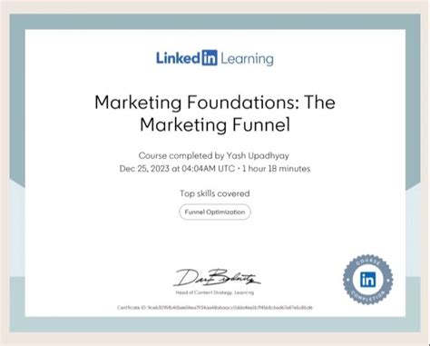 Yash Upadhyay On Linkedin Just Completed The Course Marketing Foundations The Marketing