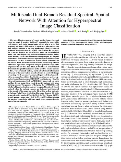 Pdf Multiscale Dual Branch Residual Spectralspatial Network With Attention For Hyperspectral