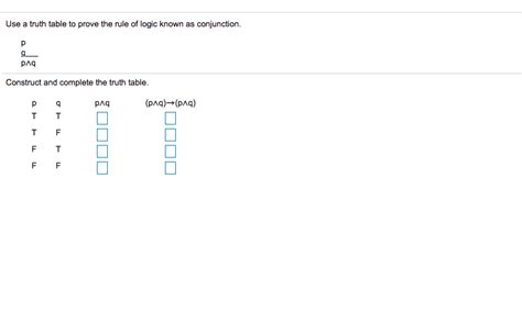 Solved Use A Truth Table To Prove The Rule Of Logic Known As Chegg Com