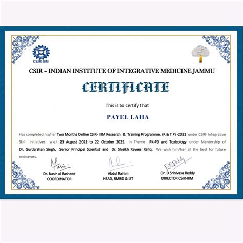 Payel Laha On Linkedin Internship Research Training Csir 14 Comments