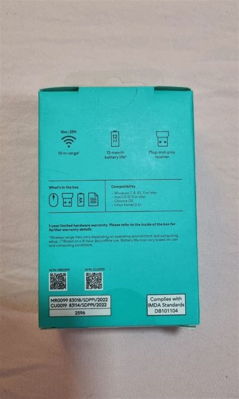 BNIB Logitech M Wireless Mouse Black Computers Tech Parts Accessories Mouse