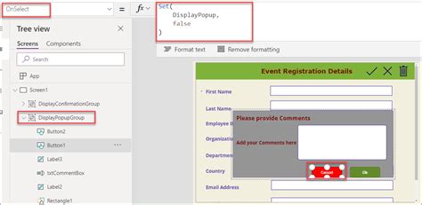 powerapps popup message box with examples spguides
