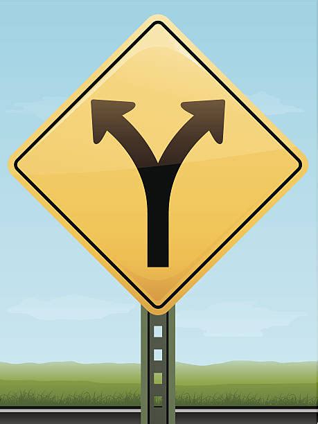 Fork In The Road Clip Art Vector Images And Illustrations Istock
