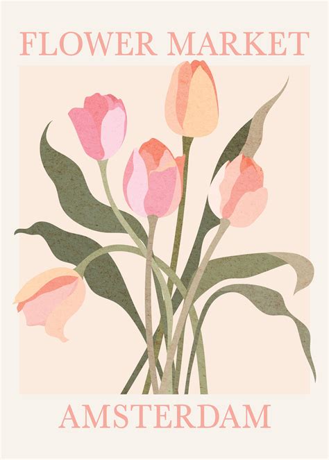 Flower Duo Poster Pack Vibrant Floral Wall Art Collection Poster