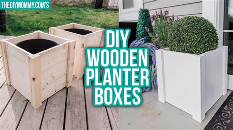 Square Wood Planter Box Diy At Douglas Hairston Blog