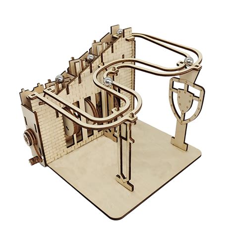 3D Houten Puzzel Marmeren Run Roterende Track Mech Vicedeal