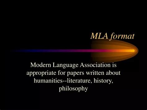 PPT MLA Format PowerPoint Presentation Free Download ID 4603481