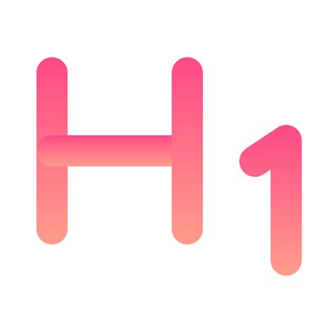 Heading Generic Gradient Outline Icon