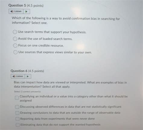 Solved Listen Which Of The Following Is A Way To Avoid Confirmation