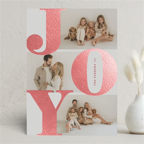 Bold Joy Foil Pressed Holiday Cards By Brianne Larsen Minted