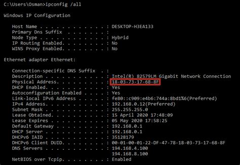 Getting The Mac Address Of A Windows Device Part 1 Webteq It