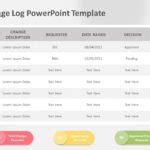 Neutral Tone Change Log Table For Project Management Presentation Template