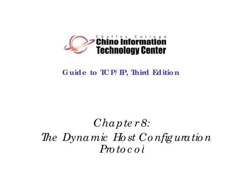 Pdf Chapter 8 The Dynamic Host Configuration