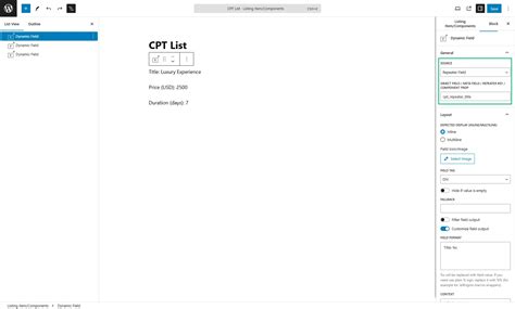 How To Use Sorting Filter With Repeater Field — Jetengine Crocoblock
