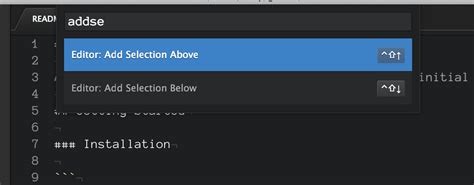 Commands To Create Multiple Cursors Multiple Selections · Issue 1365