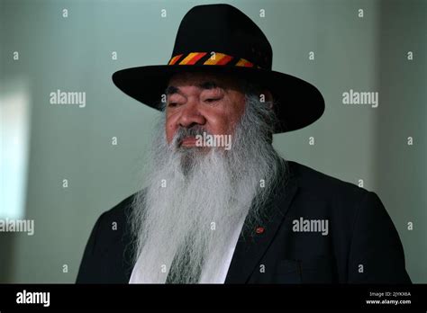 Labor Senator Pat Dodson At A Press Conference At Parliament House In Canberra Tuesday March