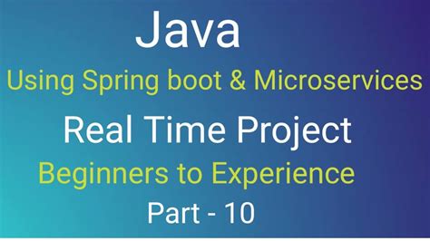 java spring boot real time project part 10 spring data jpa spring