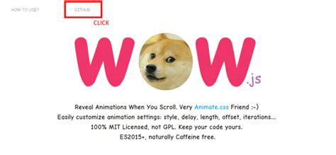 Html · Css Wowjs 스크롤 애니메이션 사용법 네이버 블로그