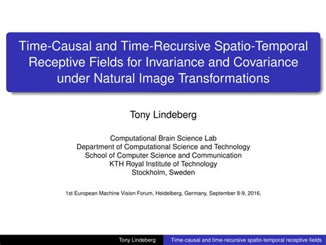 Pdf Time Causal And Time Recursive Receptive Fields For Invariance And Covariance Under