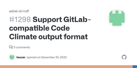 support gitlab compatible code climate output format · issue 1298