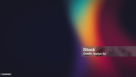 어두운 거친 색 그라데이션 물결 배경 보라색 빨간색 노란색 파란색 색상 배너 포스터 커버 추상 디자인 검은 복사 공간 그라데이션에 대한 스톡 벡터 아트 및 기타 이미지