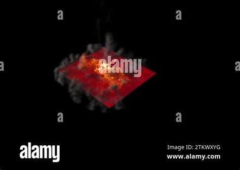Simulation Of A Fictional Explosion In A Fictional Environment Stock Video Footage Alamy