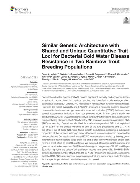 Pdf Similar Genetic Architecture With Shared And Unique Quantitative