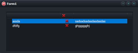 Delphi Listview Row Selection Gets Cut Off Around Icon When Using Vcl