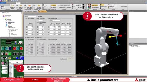 Robot Melfa Programming Lesson 32 Parameter Tool Youtube
