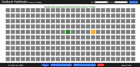 Github Jackyteagridlock Pathfinder Graph Search Visualizer