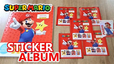 Super Mario Sticker Album Starter Pack With 31 Stickers And Limited