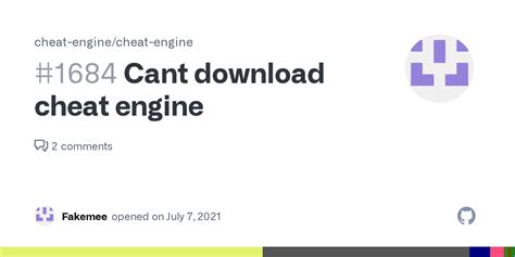 Cant Download Cheat Engine · Issue 1684 · Cheat Enginecheat Engine