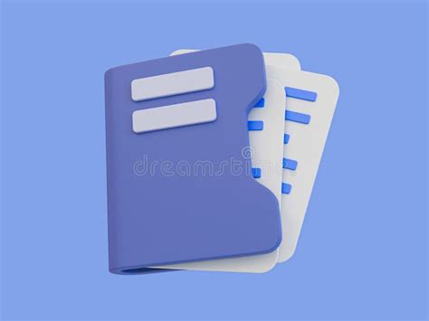 3d Minimal Document File Icon File Archive Document Folder With