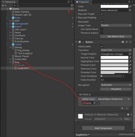 unity背包系统之背包的打开和关闭 unity按钮onclick设置打开关闭物体 CSDN博客