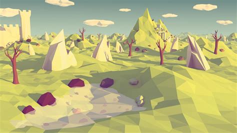 Low Poly Landscape Process Blender Low Poly 3d And Illustrations
