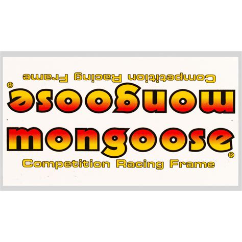 Mongoose Decals Bmx Products Usa