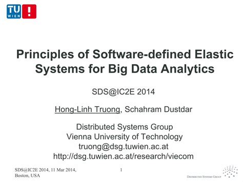 Pdf Principles Of Software Defined Elastic Systems For Big Data Analytics Dokumentips