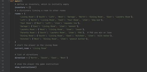Solved Pythontext Base Adventure Game Im Writing A Text Base Game For Course Hero