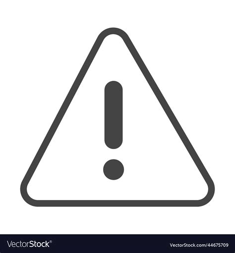 Caution Sign Icon Royalty Free Vector Image Vectorstock